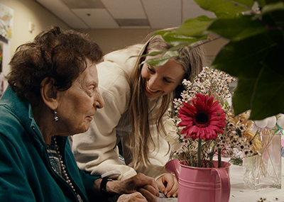 Allyson and Avery Arons Bring Fun and Flowers | Brookdale